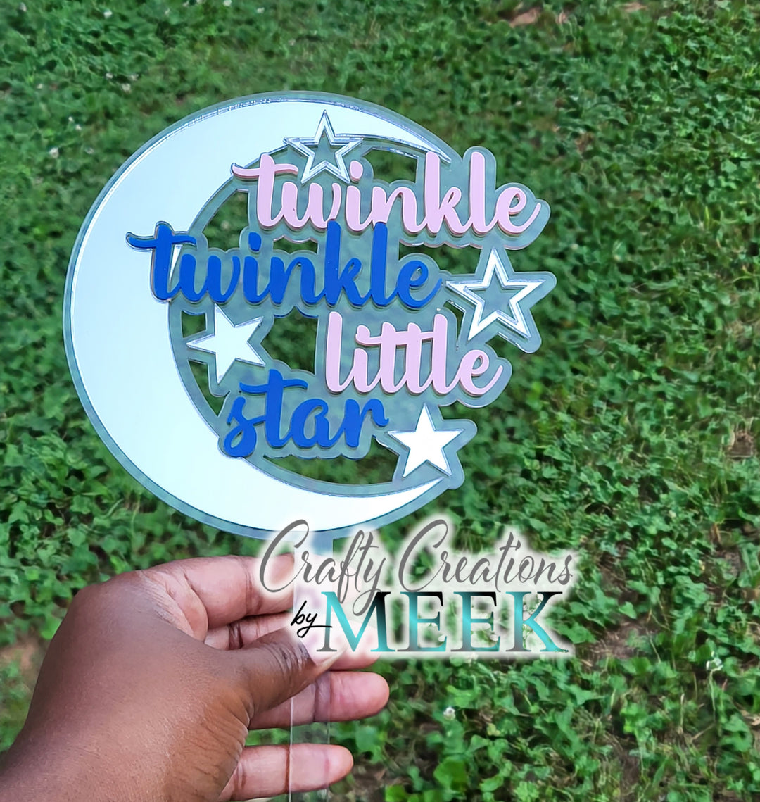 Twinkle, Twinkle Little Star Cake Topper – Crafty Creations By Meek